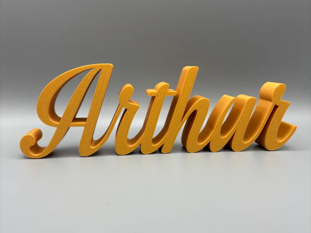 Arthur name - Free 3D Print Model - MakerWorld