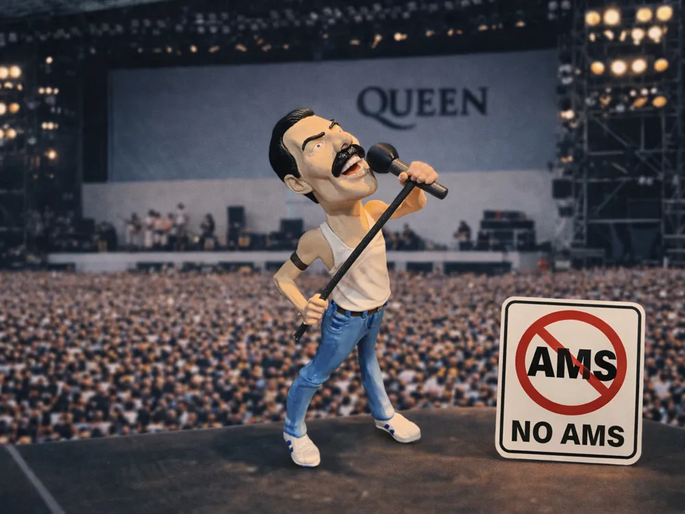 Freddie Mercury - Modelo gratuito para impressão 3D - MakerWorld