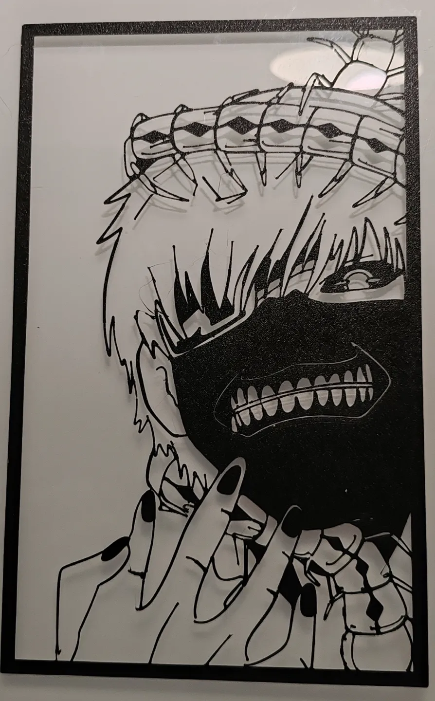 Tokyo Ghoul Ken Kaneki wall art by TheWallArtGuy - MakerWorld