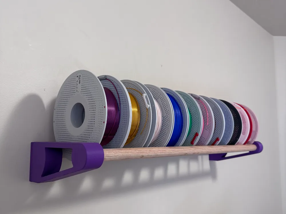 Wall Mounted Filament Rack by Vulcan - MakerWorld
