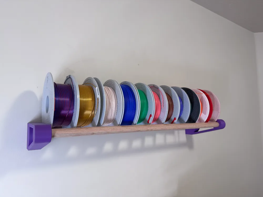 Wall Mounted Filament Rack by Vulcan - MakerWorld