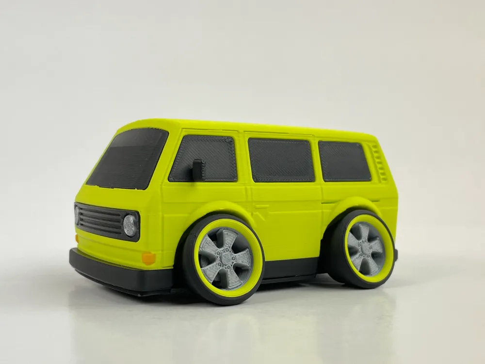 Tooned VW T3 bus - Free 3D Print Model - MakerWorld