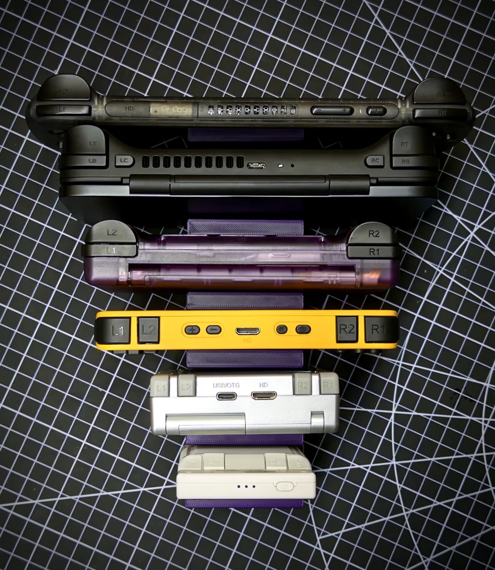 Custom Retro Handheld Stand by rigelbot MakerWorld: Download Free 3D Models