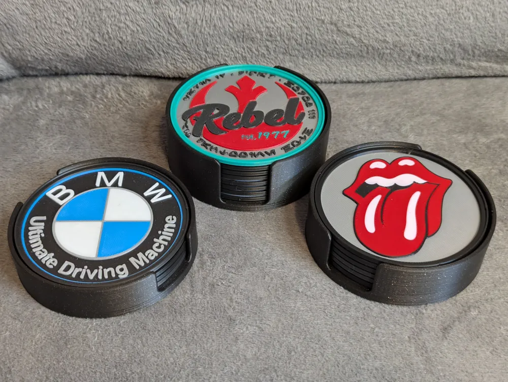 Stackable Coaster Holder by DelPrints MakerWorld: Download Free 3D Models