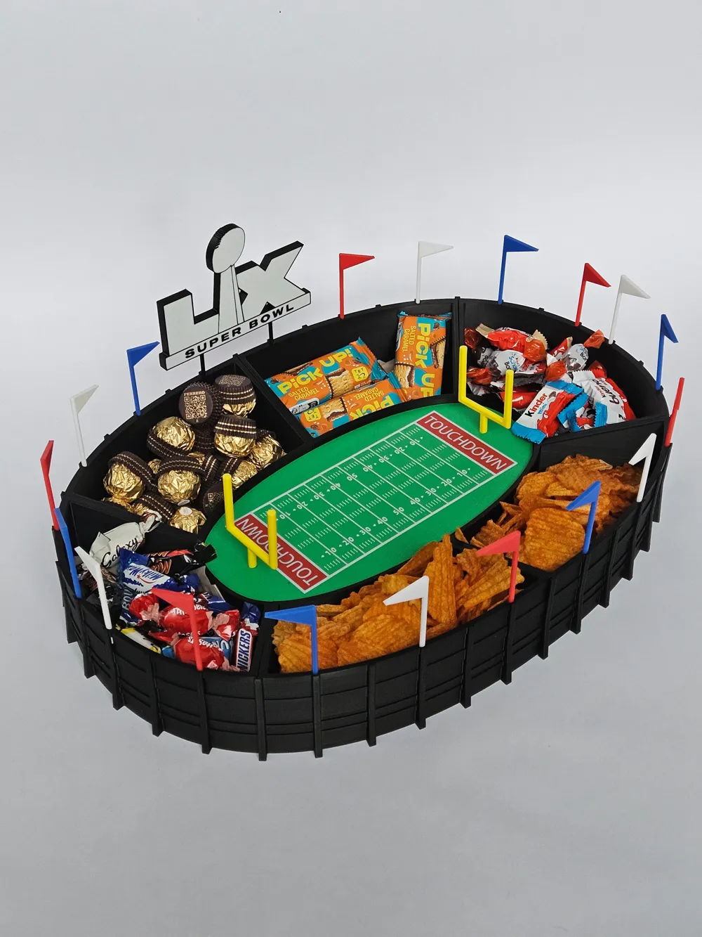 Superbowl: Snack Arena, Snack Stadium, Snack Dome - Free 3D Print Model ...