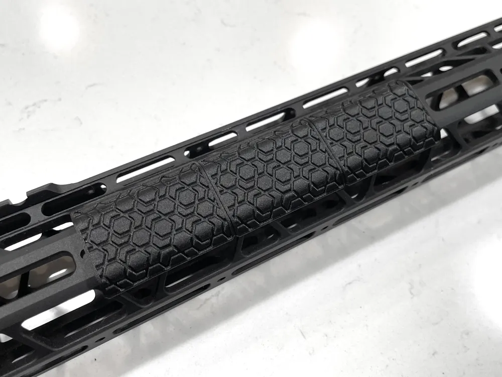(Snap In) M-LOK Rail Covers Hex Grip V3 - Free 3D Print Model - MakerWorld