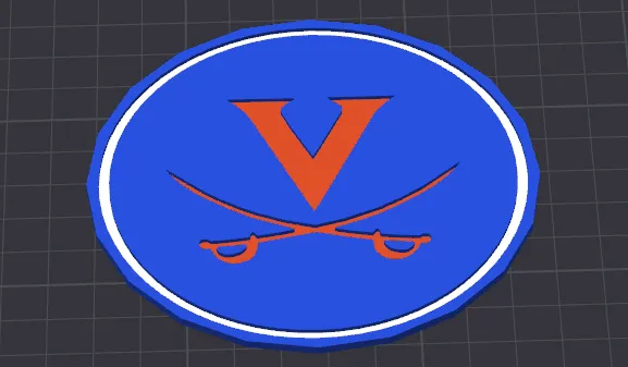 UVA Coaster - Free 3D Print Model - MakerWorld