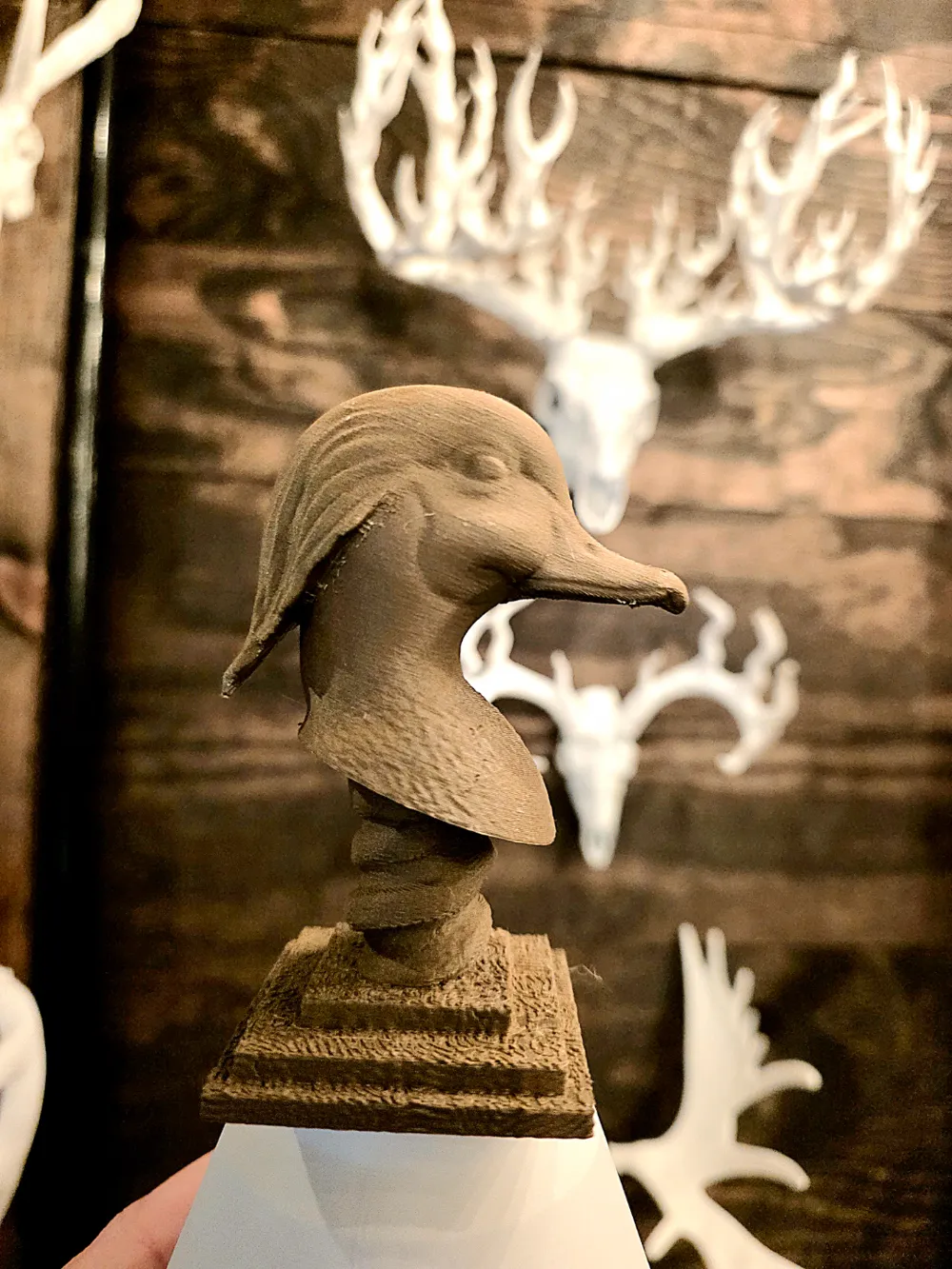 "Wood Duck Head" Desk Display - Free 3D Print Model - MakerWorld