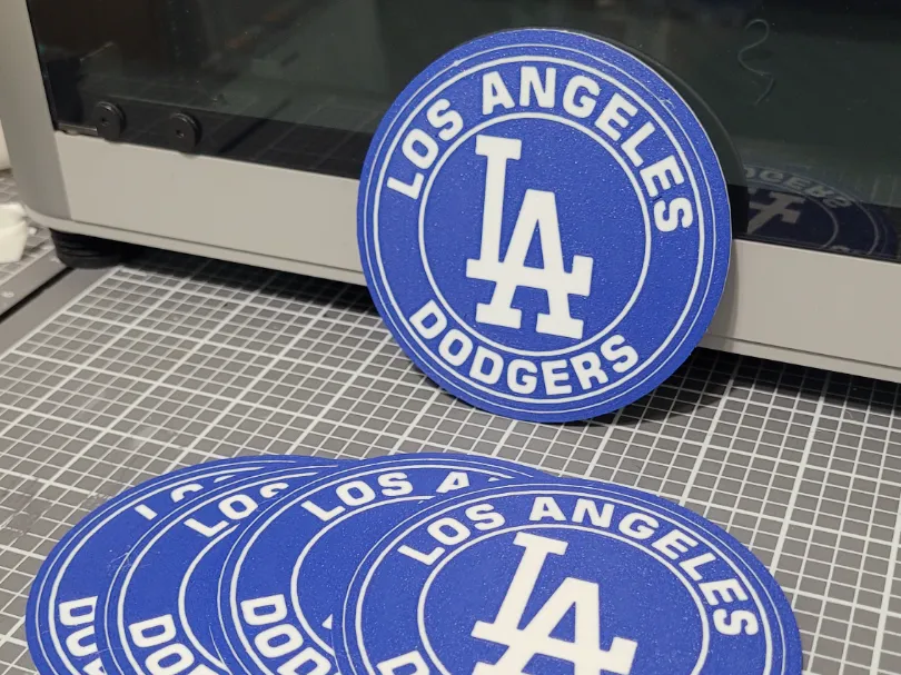 Posavasos con estilo retro de Los Angeles Dodgers - Modelo de impresión ...