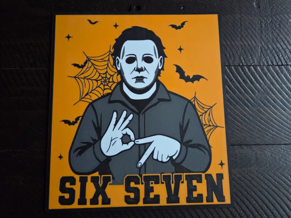 Michael Myers 67 Halloween Sign by KS1AV1 MakerWorld: Download Free 3D ...