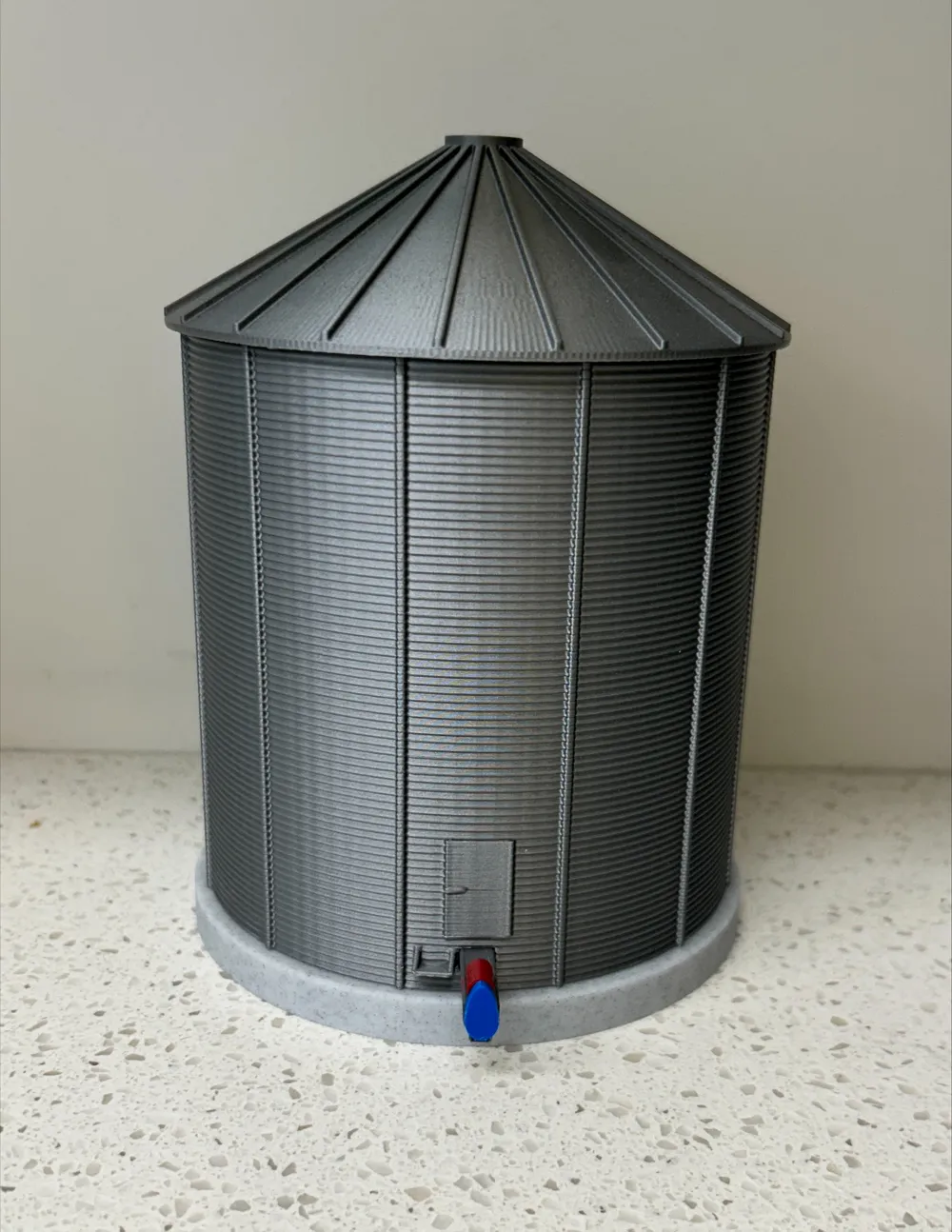 1/64 Scale Grain Bin - Free 3D Print Model - MakerWorld