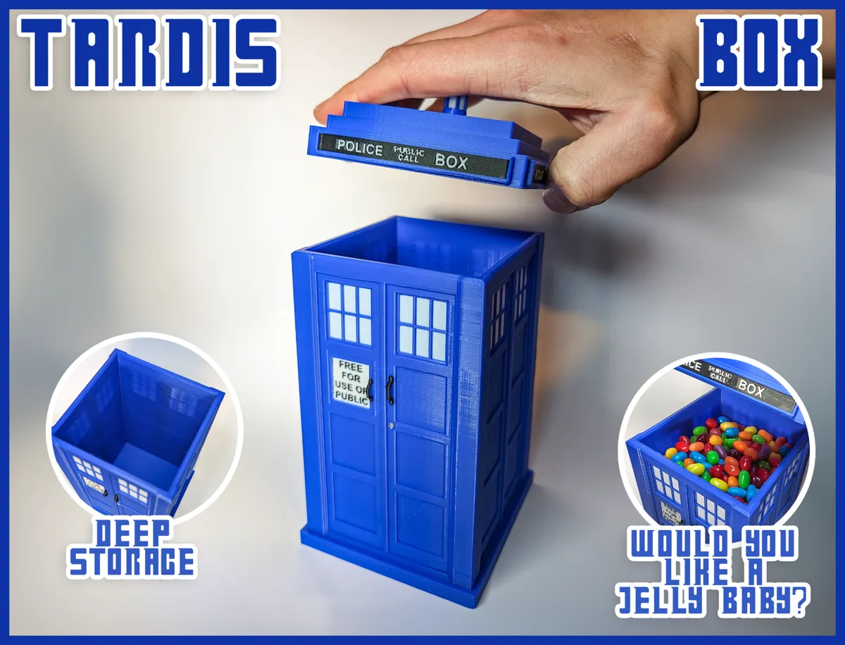 Tardis Storage Box - Free 3D Print Model - MakerWorld
