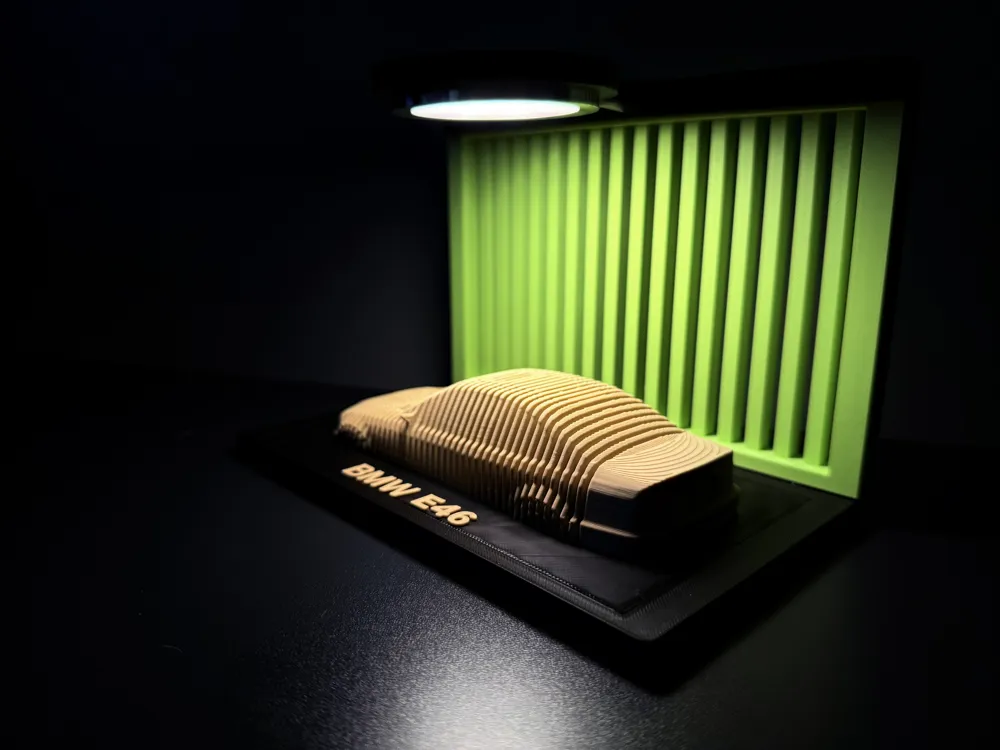 BMW M3 E46 - Layered Car model! - Free 3D Print Model - MakerWorld