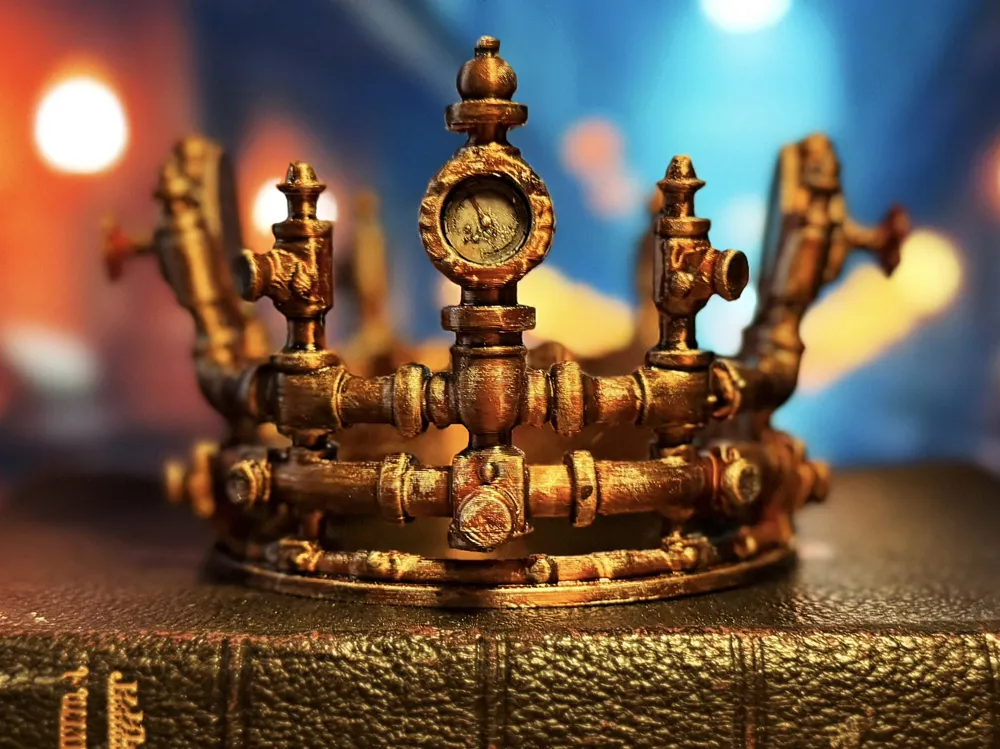 Steampunk Crown - Free 3D Print Model - MakerWorld