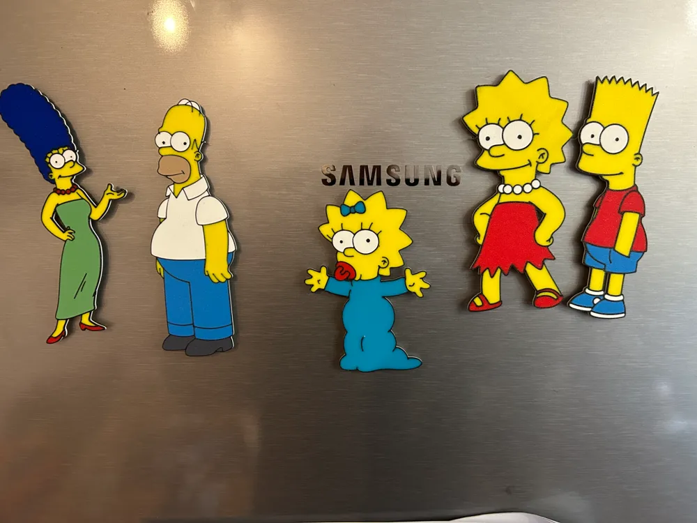 The Simpsons Fridge Magnets by Marus3DLab MakerWorld: Download Free 3D ...