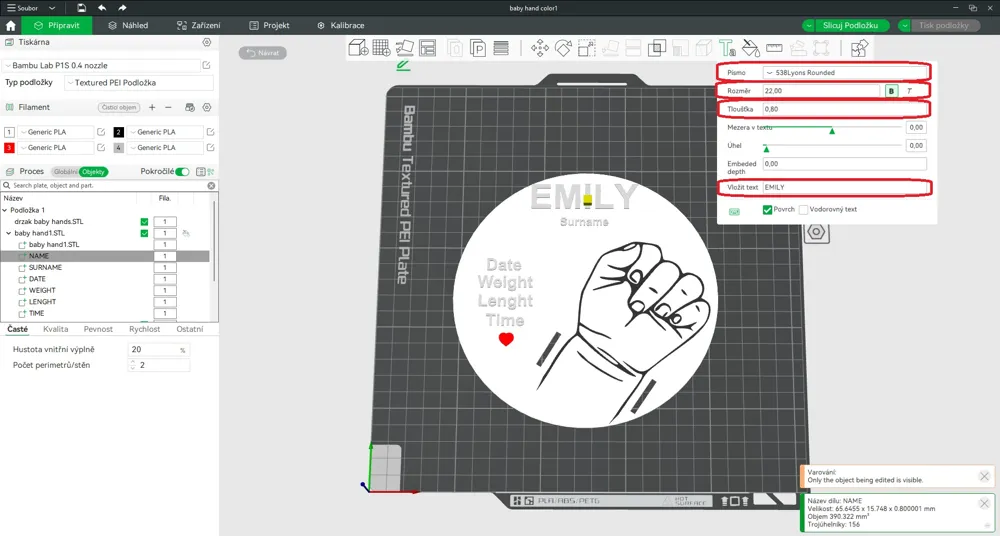 Baby Birth Tag Holder2 by Hába97 MakerWorld: Download Free 3D Models