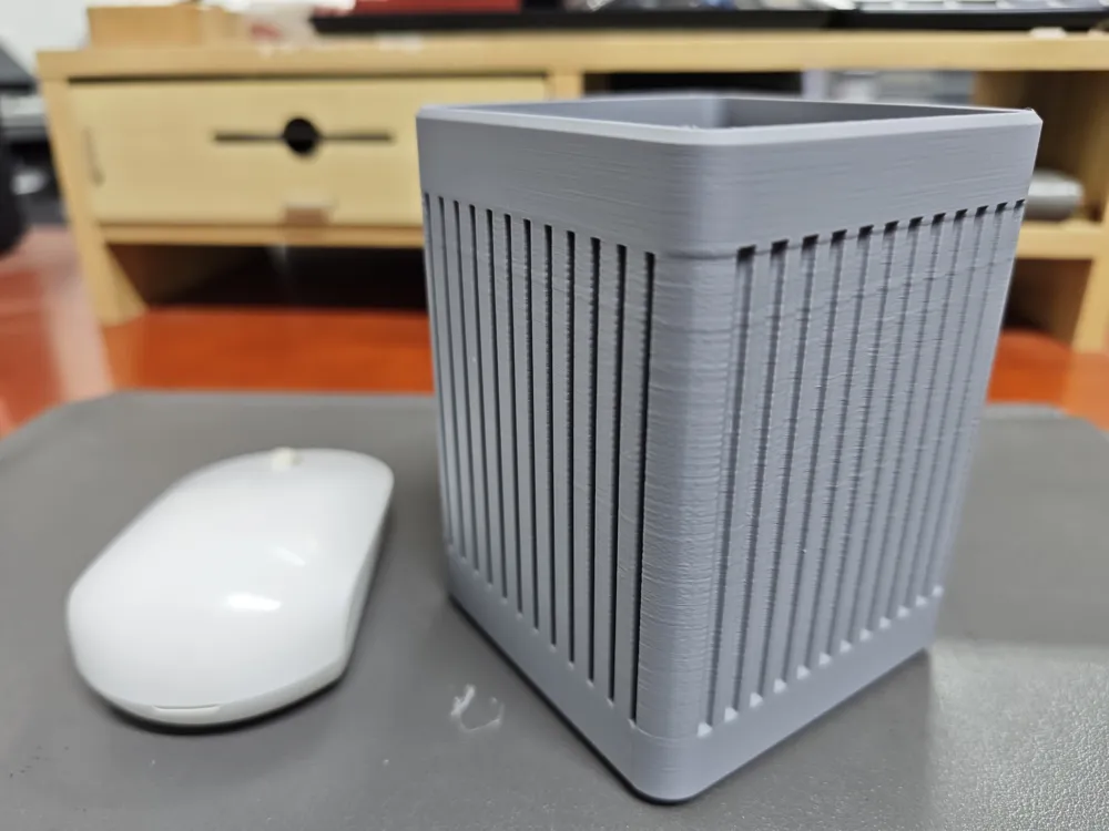 Square Hollow Pen Holder - Free 3D Print Model - MakerWorld