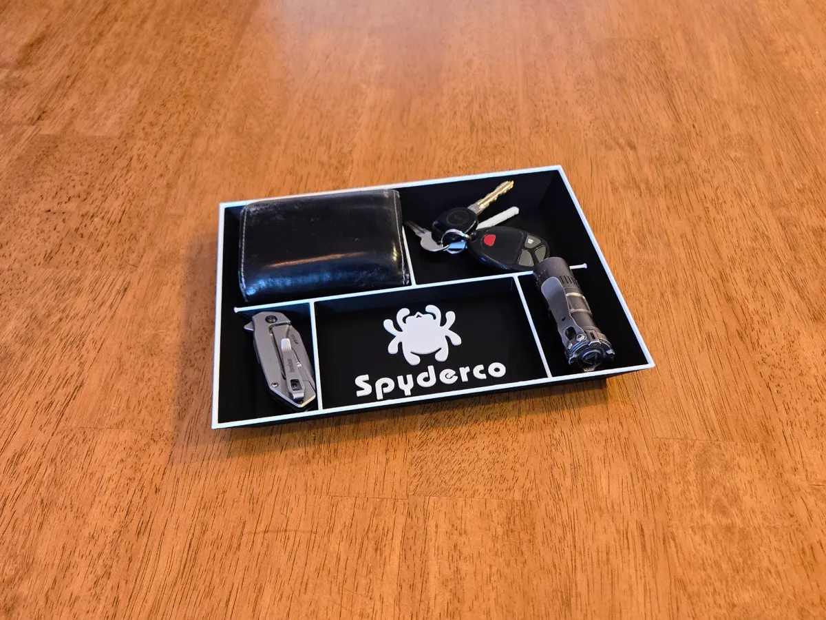 Spyderco - EDC Pocket Dump Tray - Free 3D Print Model - MakerWorld