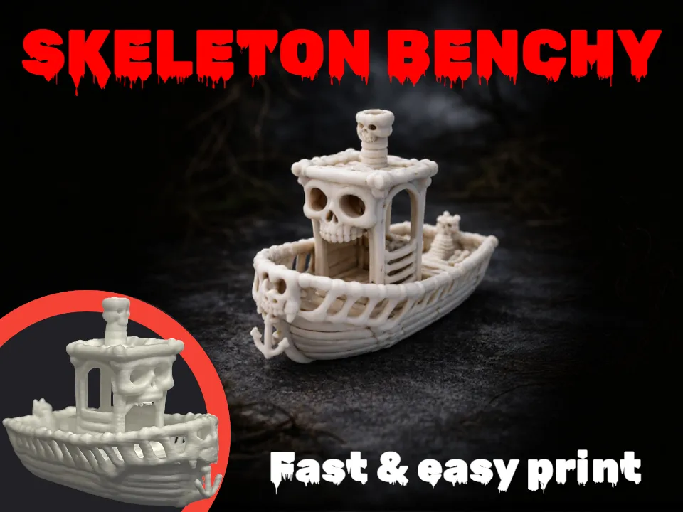 Skeleton Benchy - Free 3D Print Model - MakerWorld