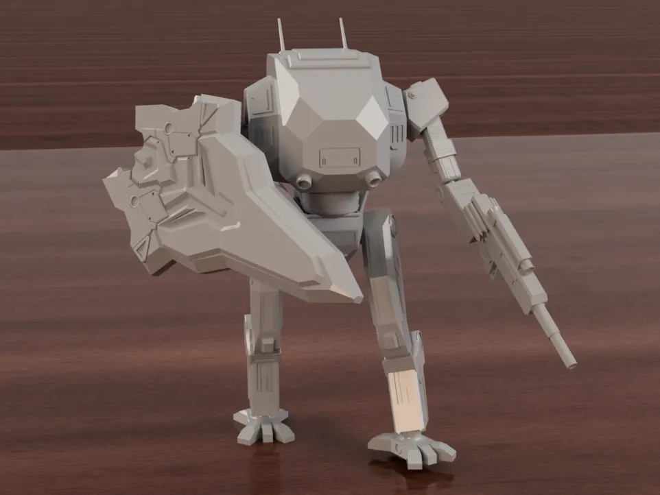 Poseable/Modular Mecha - Aegis Vanguard by Toasty MakerWorld: Download ...