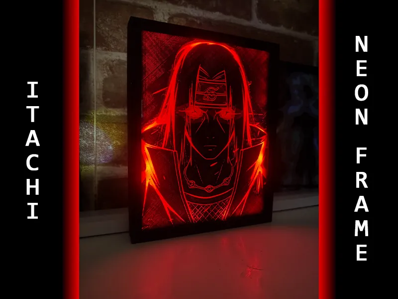 ITACHI / NARUTO NEON FRAME by 3DPrintica - MakerWorld