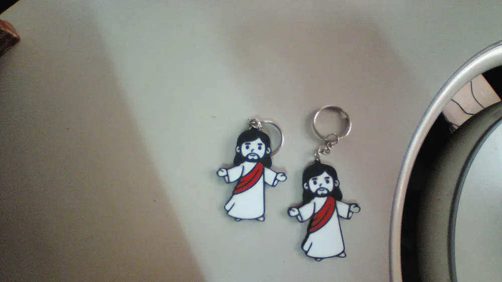 Jesus image keychain - Free 3D Print Model - MakerWorld