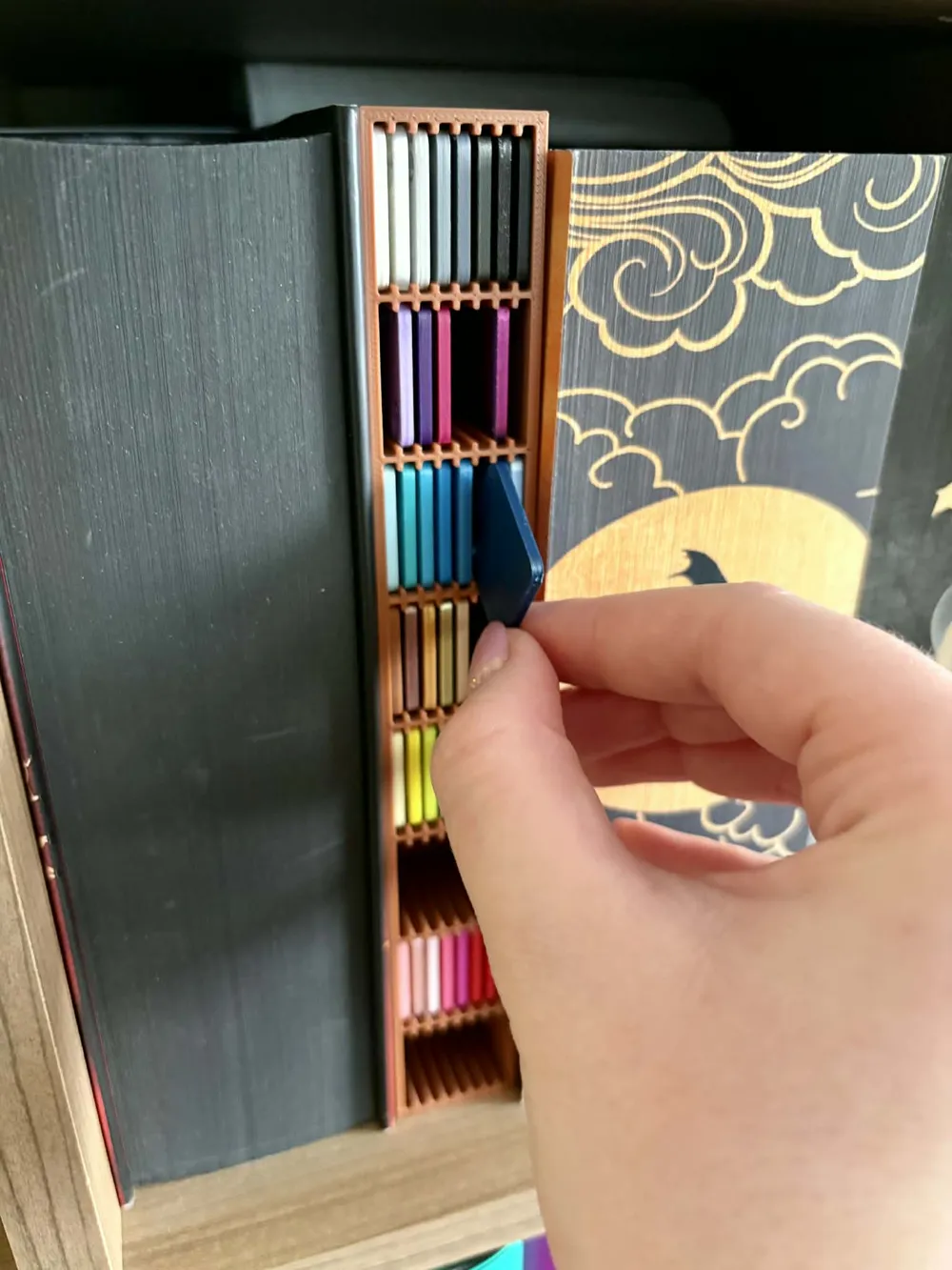 Filament Codex – Swatch Shelf with Secret Storage - Free 3D Print Model ...
