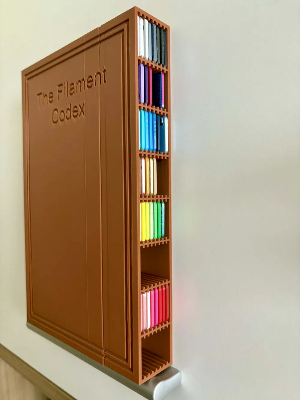 Filament Codex – Swatch Shelf with Secret Storage - Free 3D Print Model ...