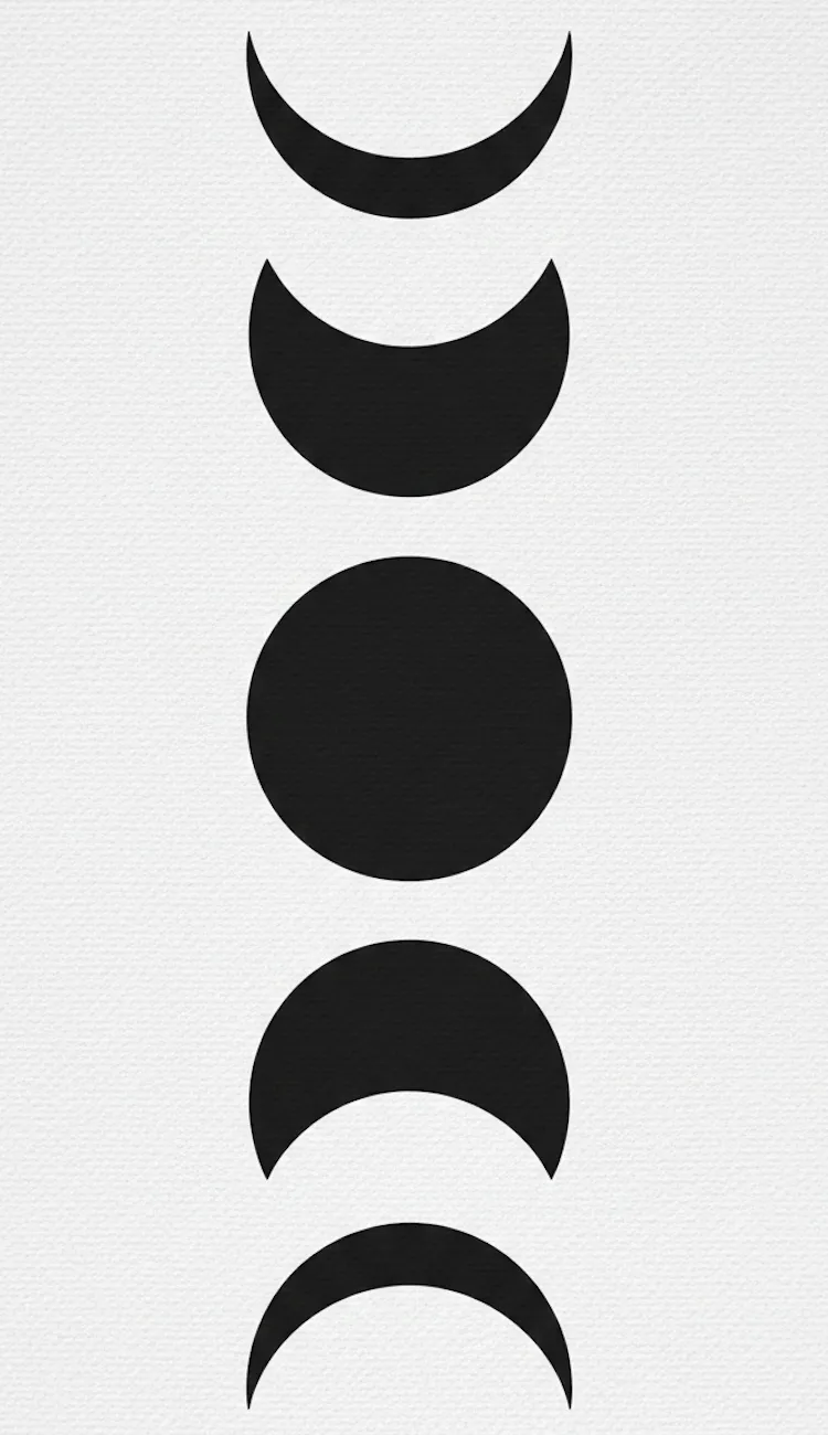 Moon Phases - Minimalist Wall Decor - Free 3D Print Model - MakerWorld