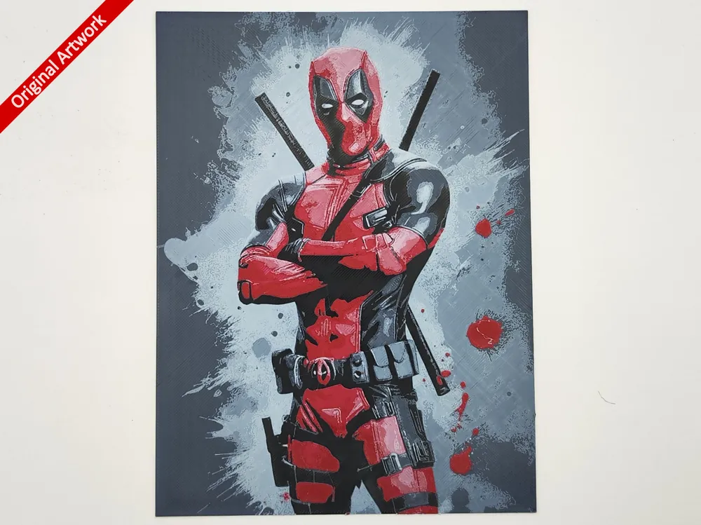 Deadpool - Hueforge by Altf4-Formation MakerWorld: Download Free 3D Models