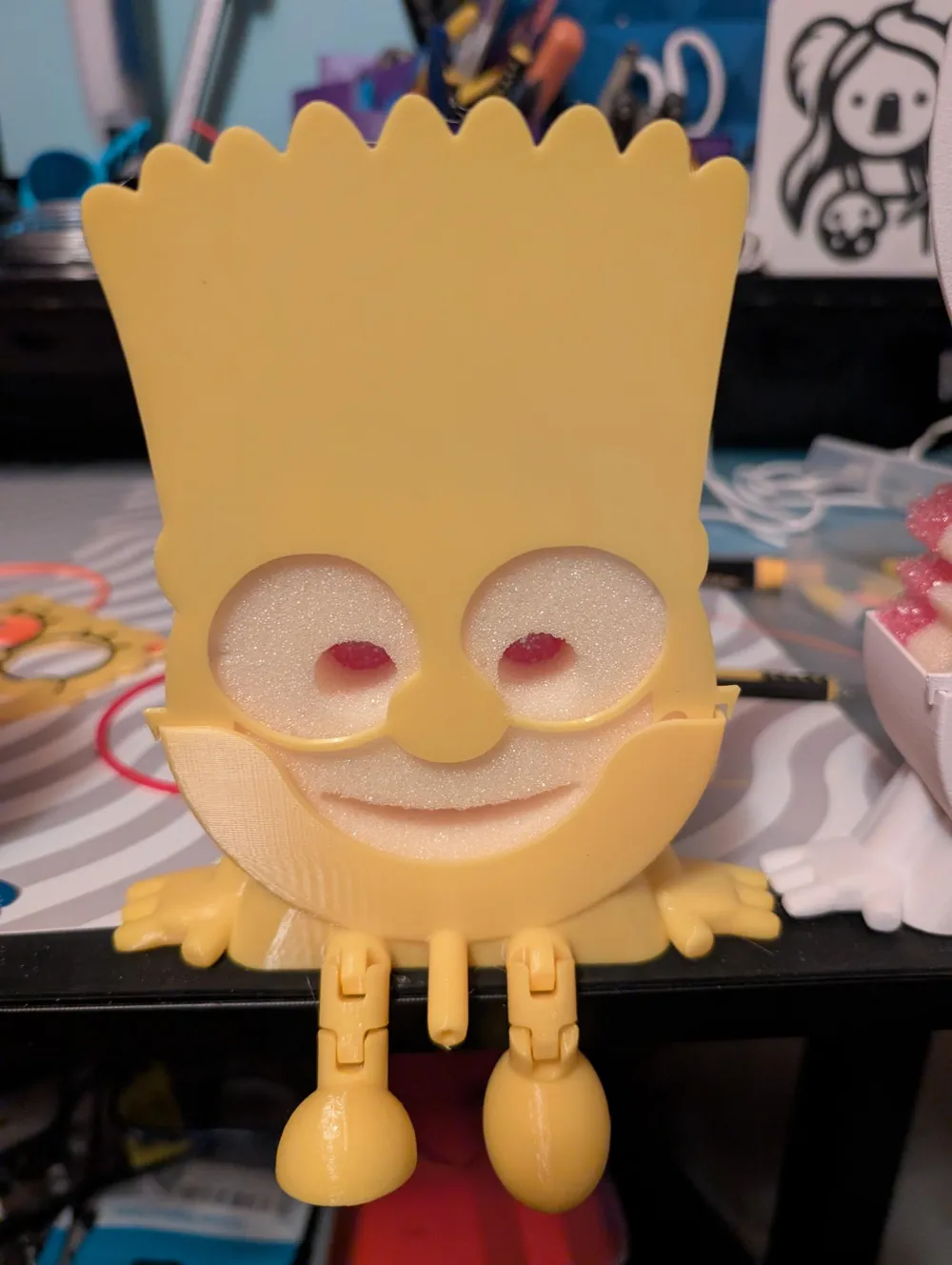 Bart simpson scrub daddy / mommy mask - Free 3D Print Model - MakerWorld