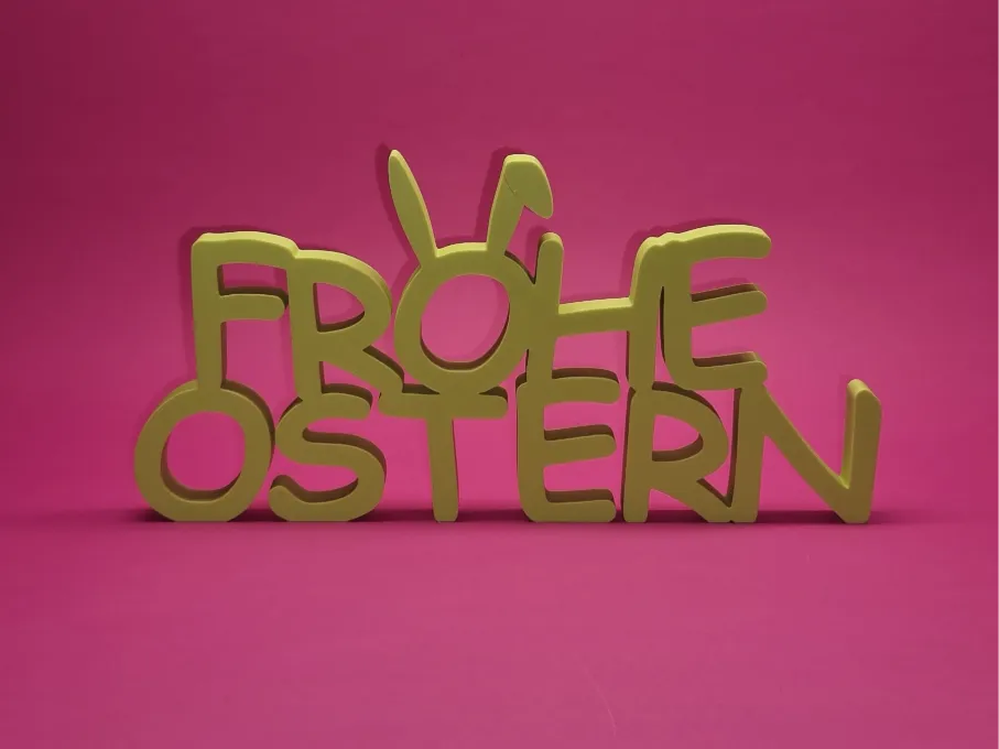 Happy Easter for display - Free 3D Print Model - MakerWorld