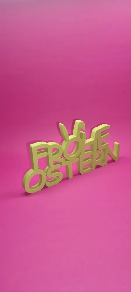 Happy Easter for display - Free 3D Print Model - MakerWorld