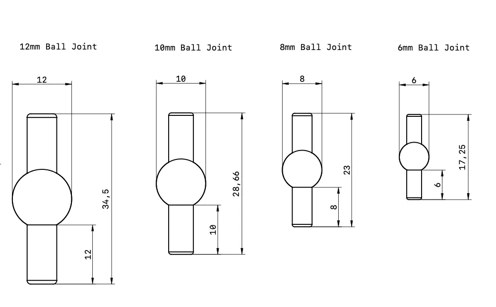 Ball joint for action figure with boolean model - Free 3D Print Model ...