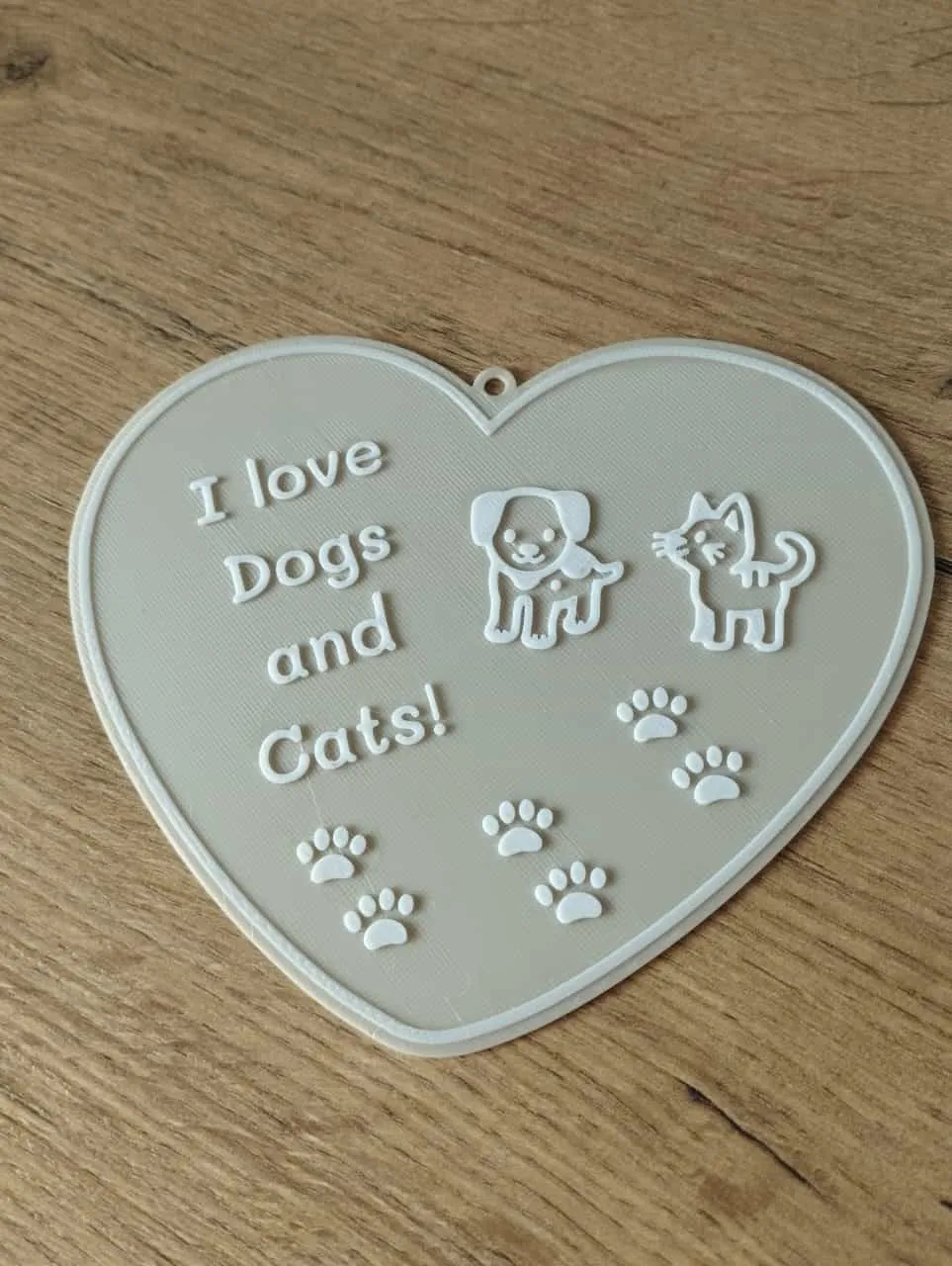 Schild Sign I Love Dogs and Cats by apropo - MakerWorld