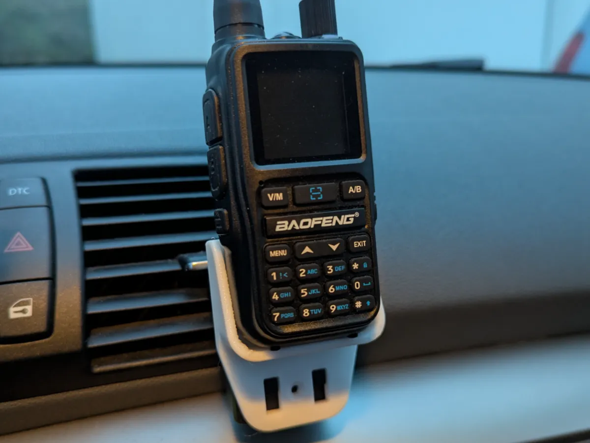 Baofeng UV-5R Mini Holder for HR-Richter System - Free 3D Print Model ...