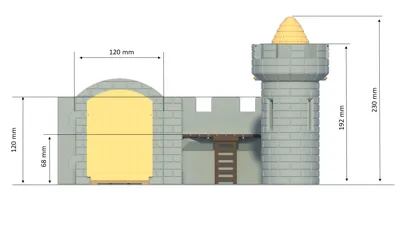 Medieval castle , Modular toy by GINMA - MakerWorld