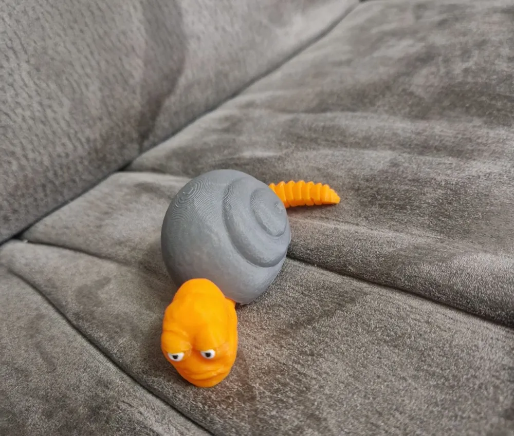 articulated snail - Free 3D Print Model - MakerWorld