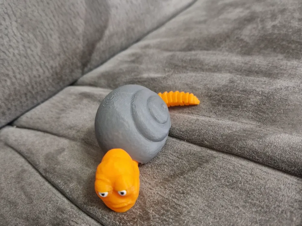 articulated snail - Free 3D Print Model - MakerWorld