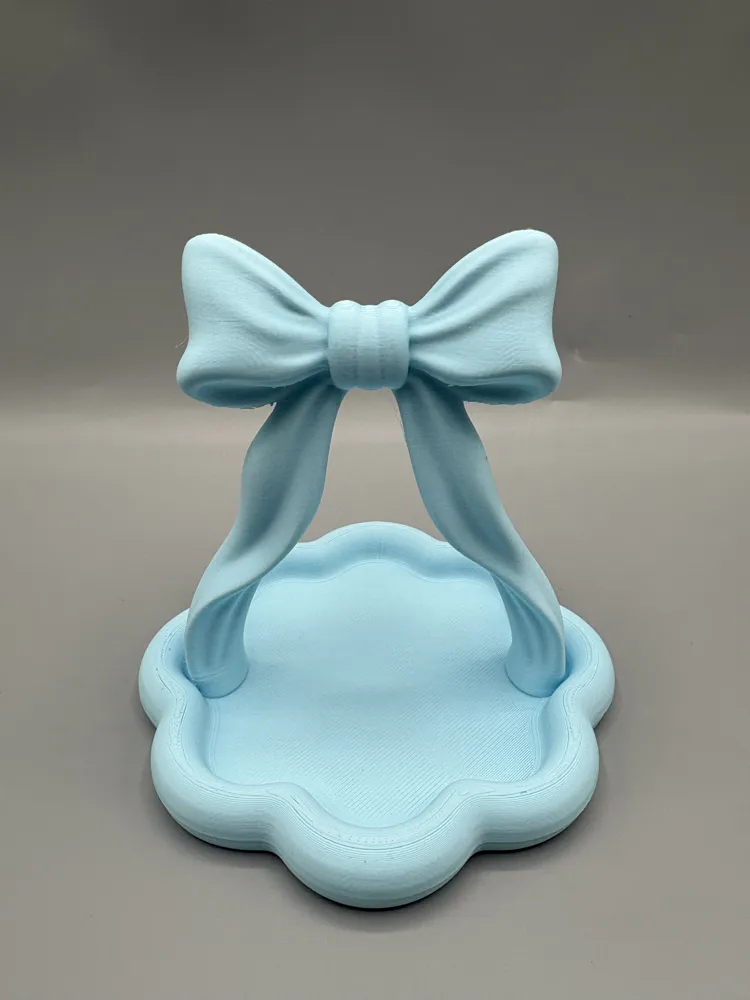 Ribbon Bow Organizer Vanity Jewelry Hold Catchall - Free 3D Print Model ...