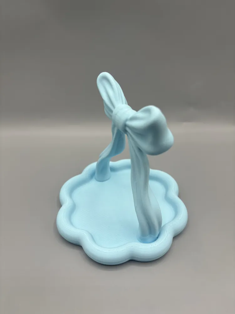 Ribbon Bow Organizer Vanity Jewelry Hold Catchall - Free 3D Print Model ...