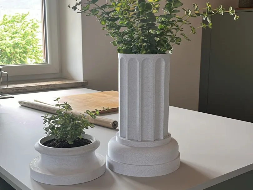 Roman Column – Modular Vase Edition - Free 3D Print Model - MakerWorld
