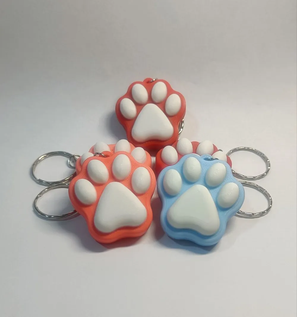 Dog Cat Paw Keychain by Mister Pebbles MakerWorld: Download Free 3D Models