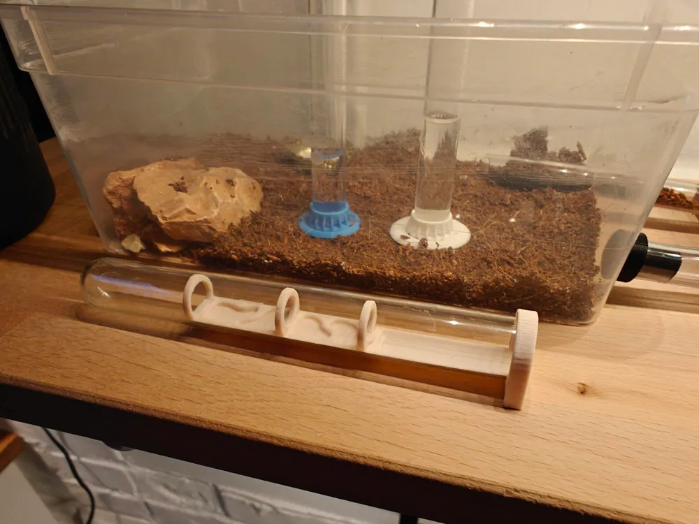 test tube insert for stackable Antnest V7 Remixed by Flo_vo - MakerWorld