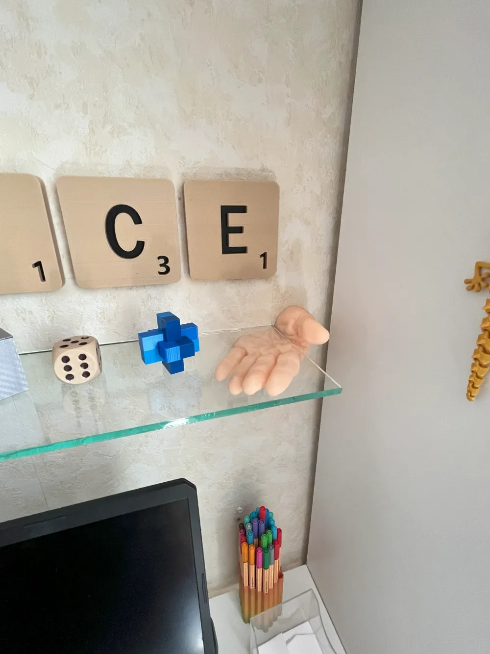 Scrabble off the wall - Walldesign - Free 3D Print Model - MakerWorld