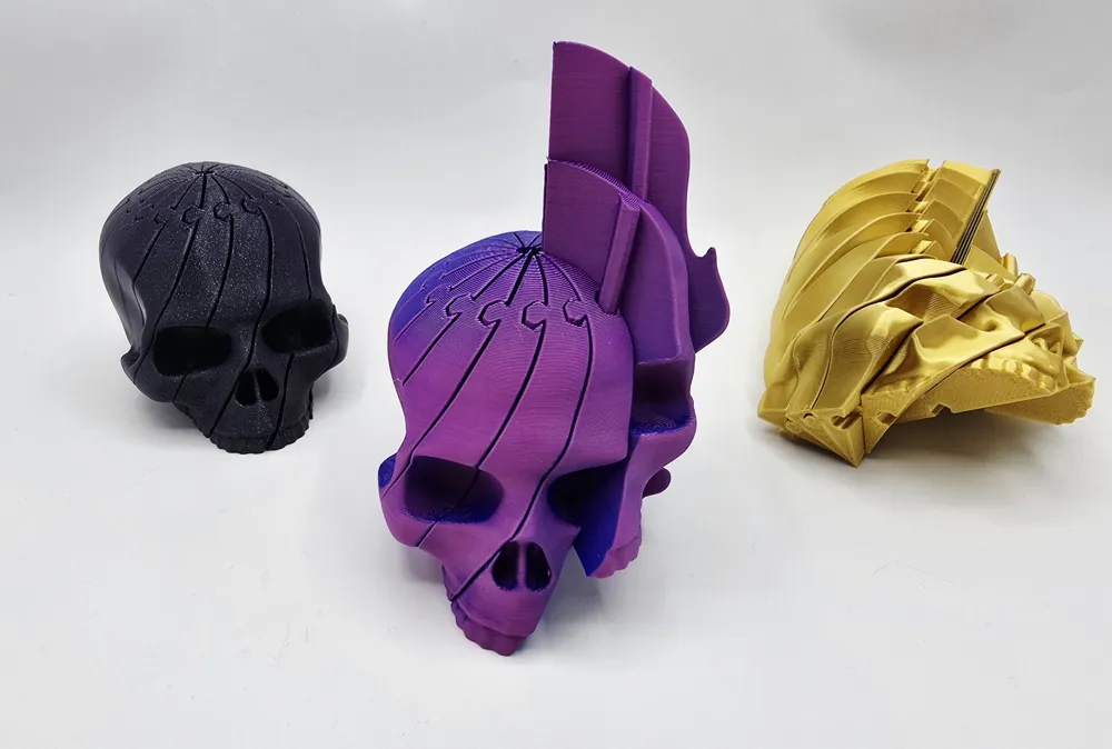 Branded Skull Twist Fidget - Free 3D Print Model - MakerWorld