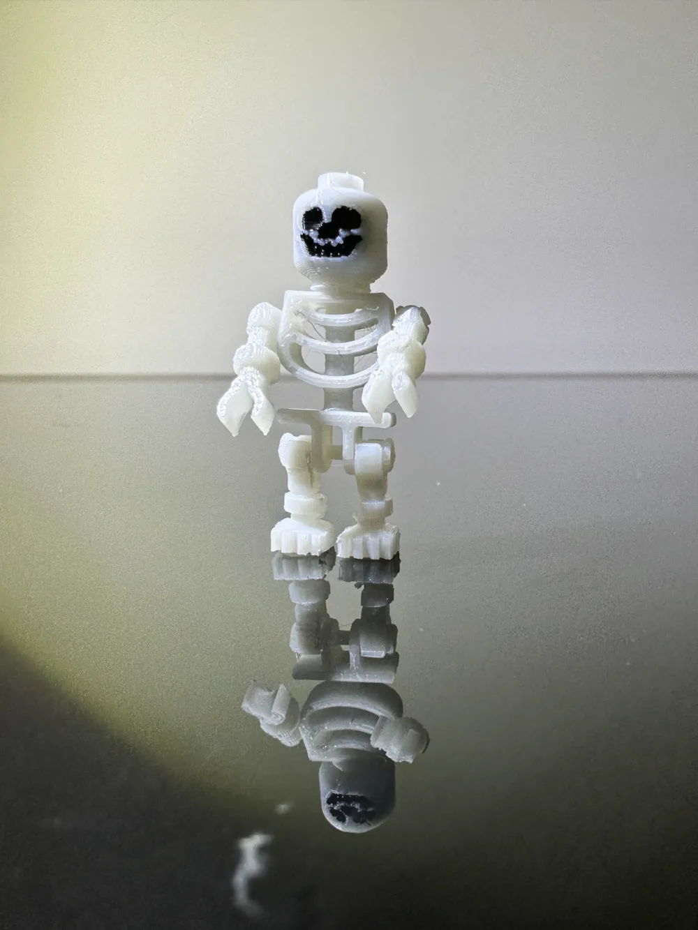 LEGO Halloween Skeleton Minifigure with Skull Face Remixed by Boss Tech ...