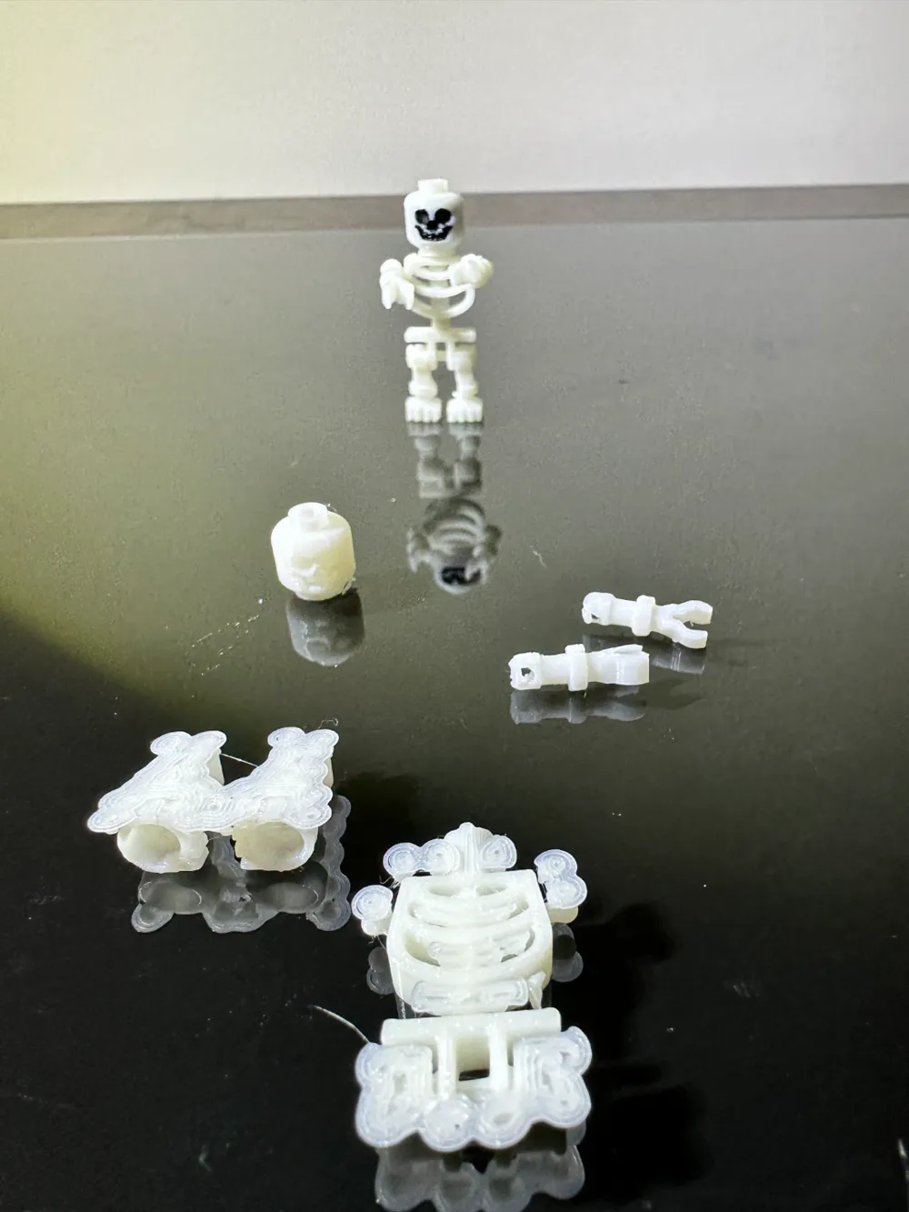 LEGO Halloween Skeleton Minifigure with Skull Face Remixed by Boss Tech ...