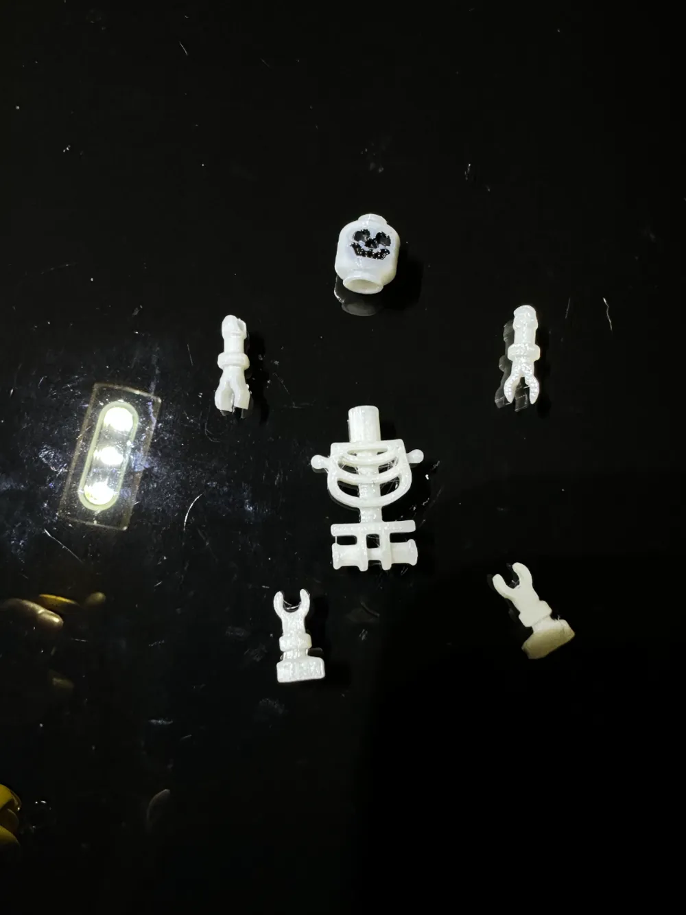 LEGO Halloween Skeleton Minifigure with Skull Face Remixed by Boss Tech ...