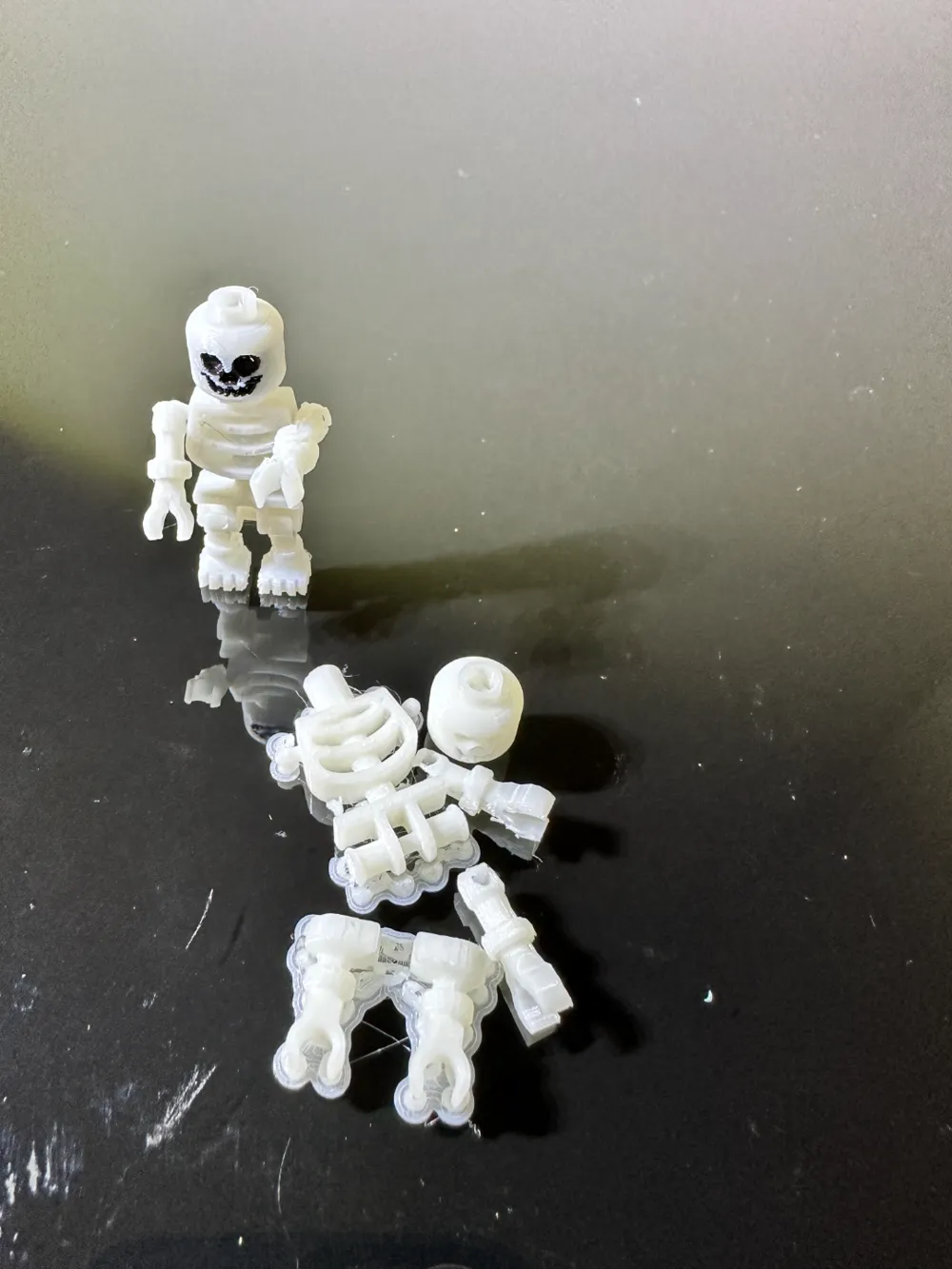 LEGO Halloween Skeleton Minifigure with Skull Face Remixed by Boss Tech ...